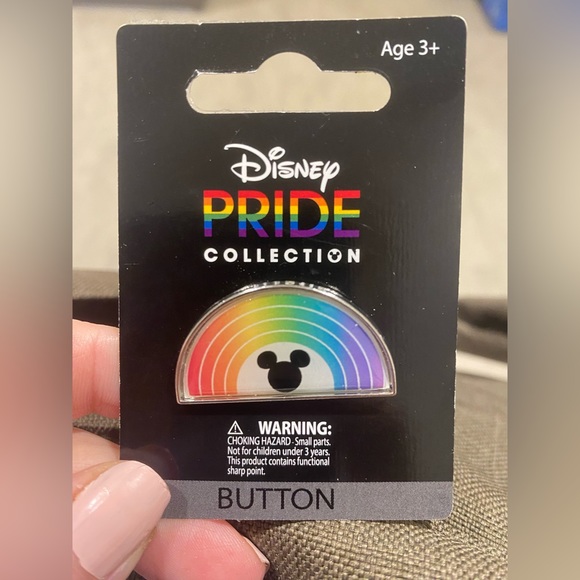 Disney | Jewelry | Disney Pride Collection Rainbow Mickey Pinbutton ...